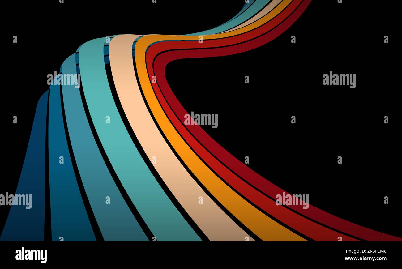 Vintage Striped Backgrounds, Posters, Banner Samples, Retro Colors from ...