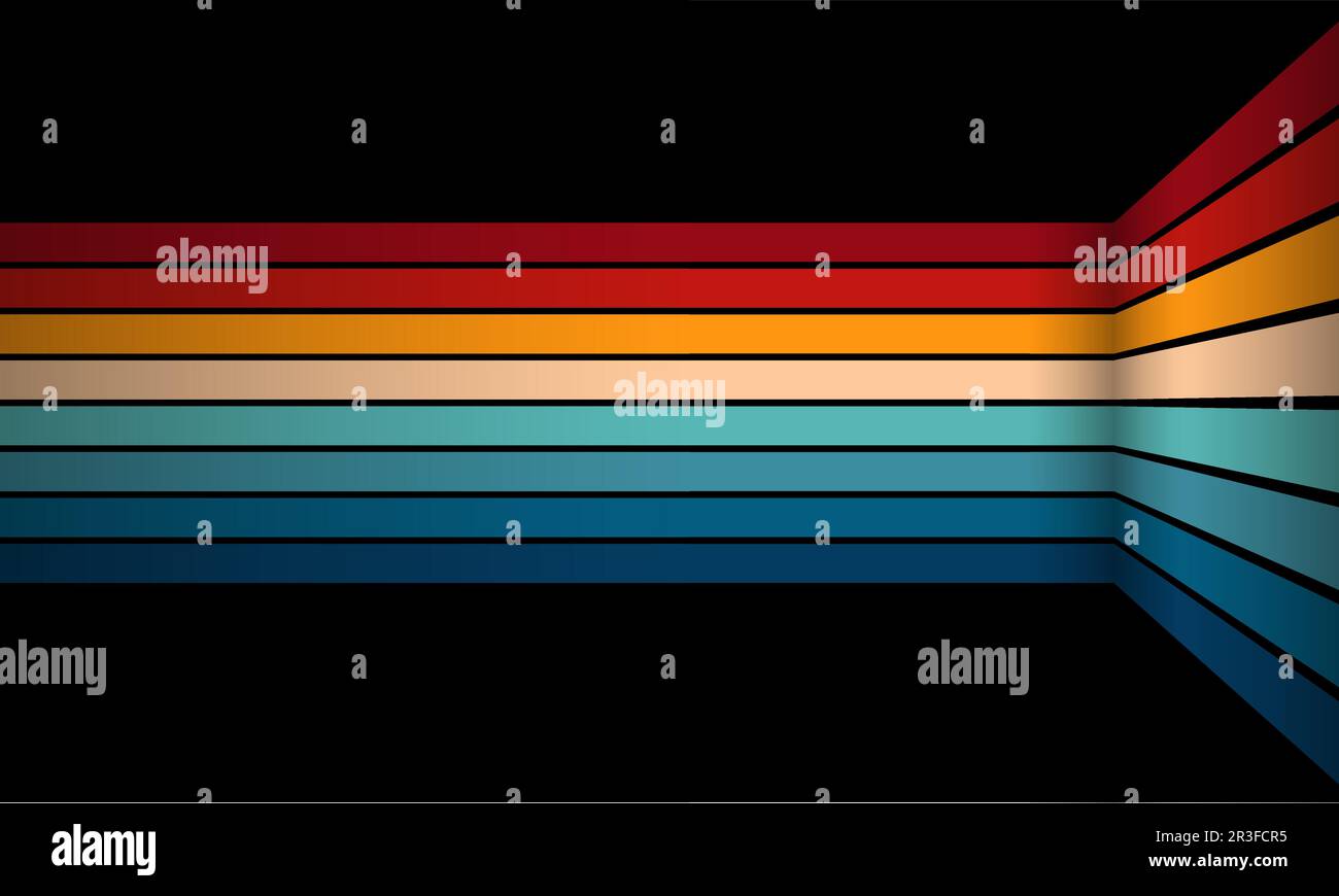 Vintage Striped Backgrounds, Posters, Banner Samples, Retro Colors from ...