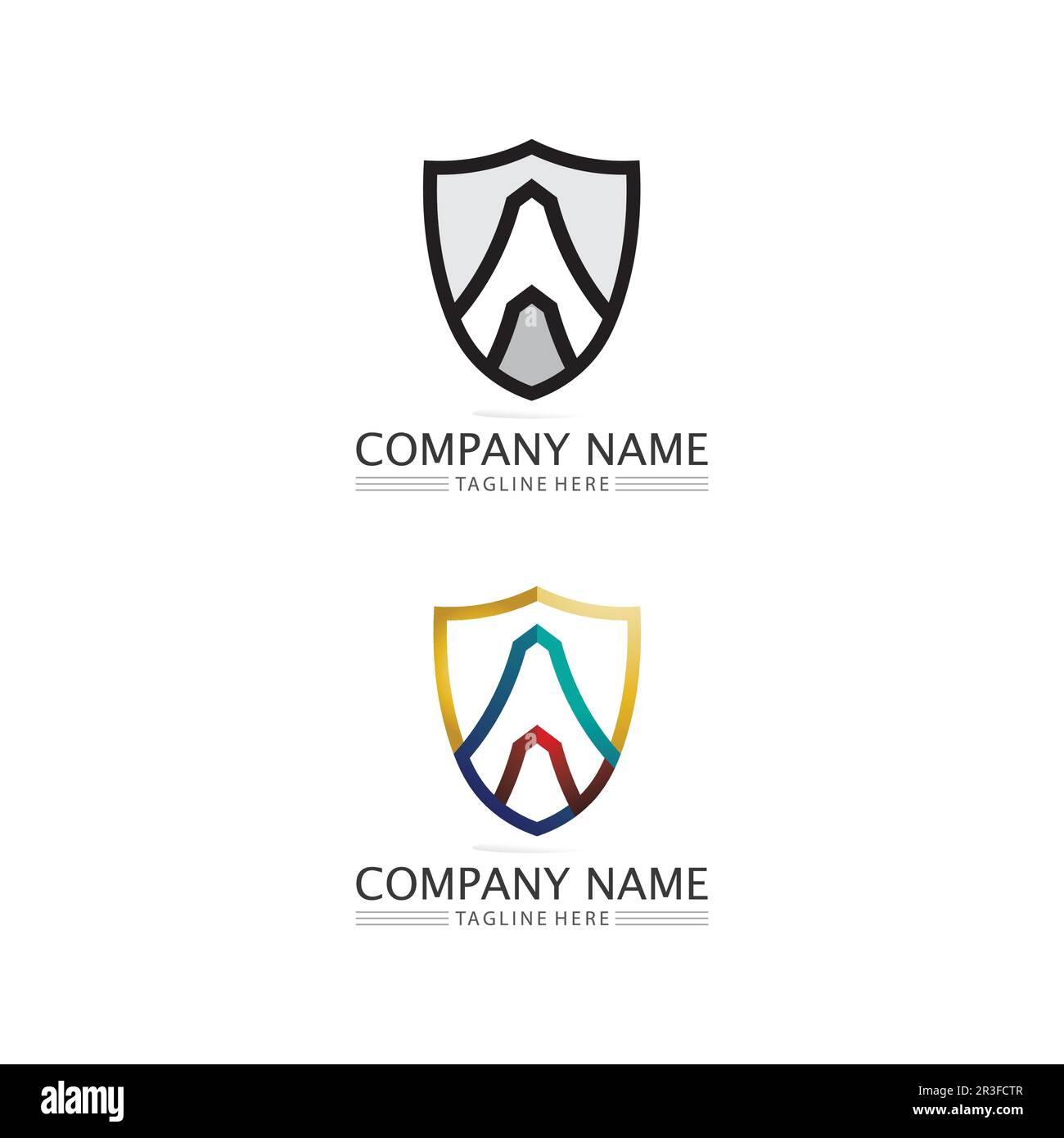 A Letter Logo and font letter design Template vector icon illustration ...