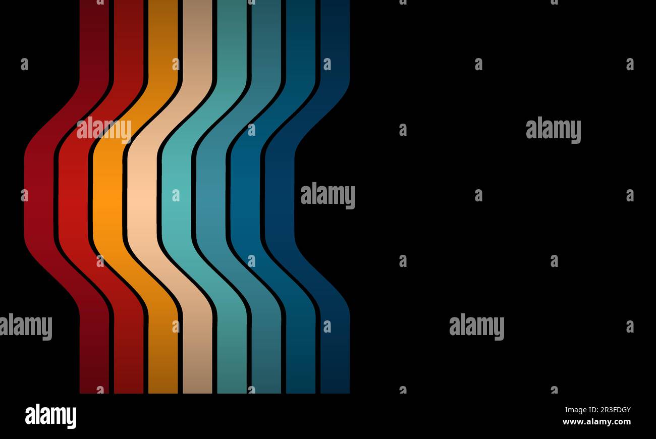 Vintage Striped Backgrounds, Posters, Banner Samples, Retro Colors from ...