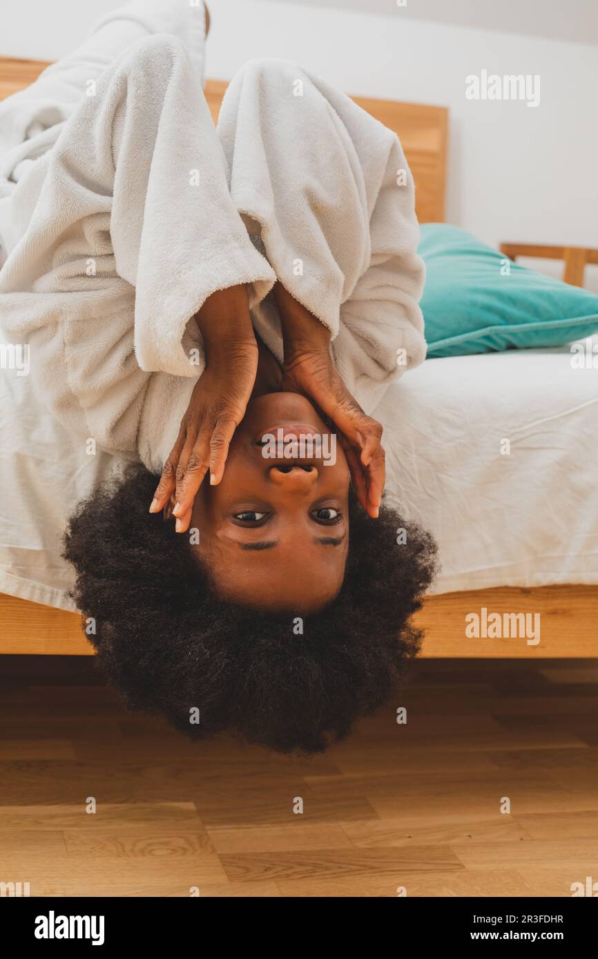 The woman is relaxing alone at the spa Stock Photo - Alamy