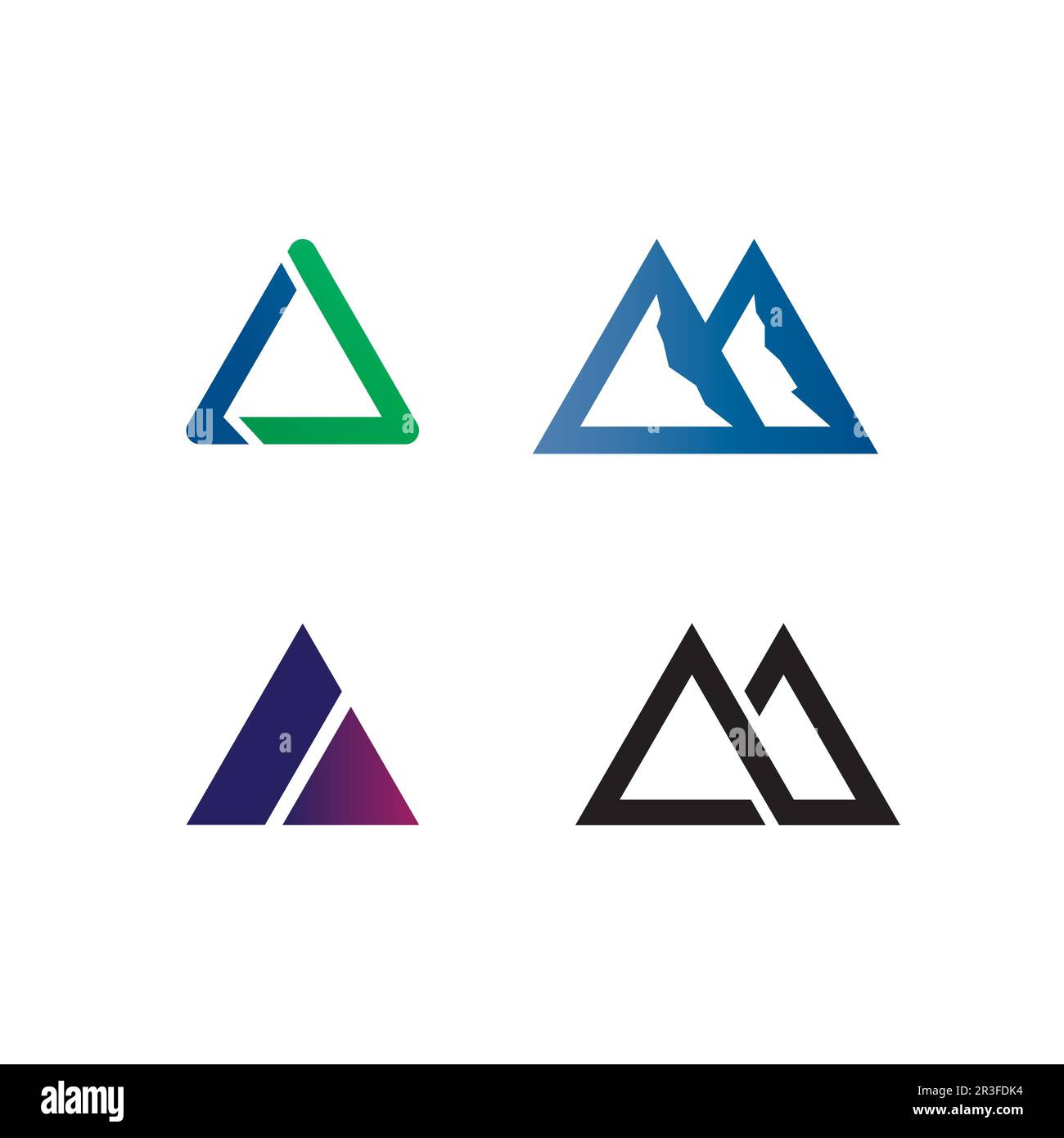 triangle pyramid logo design and vector symbol egyptian and logo ...