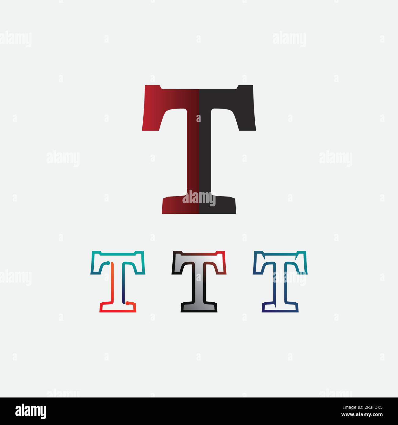 T letter, T logo vector font alphabet design and icon T Stock Vector ...