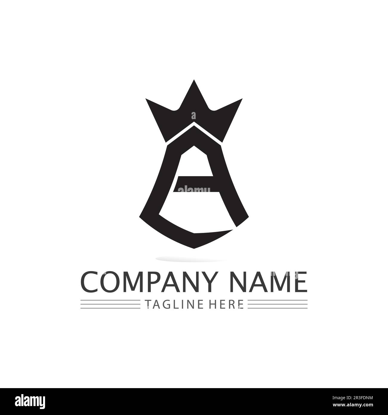 A Letter Logo and font letter design Template vector icon illustration ...