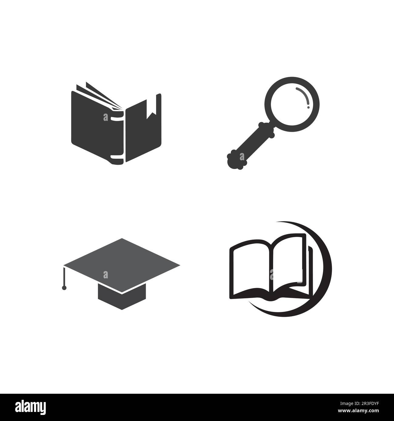 school logo and education, vector, illustration and book logo for study ...