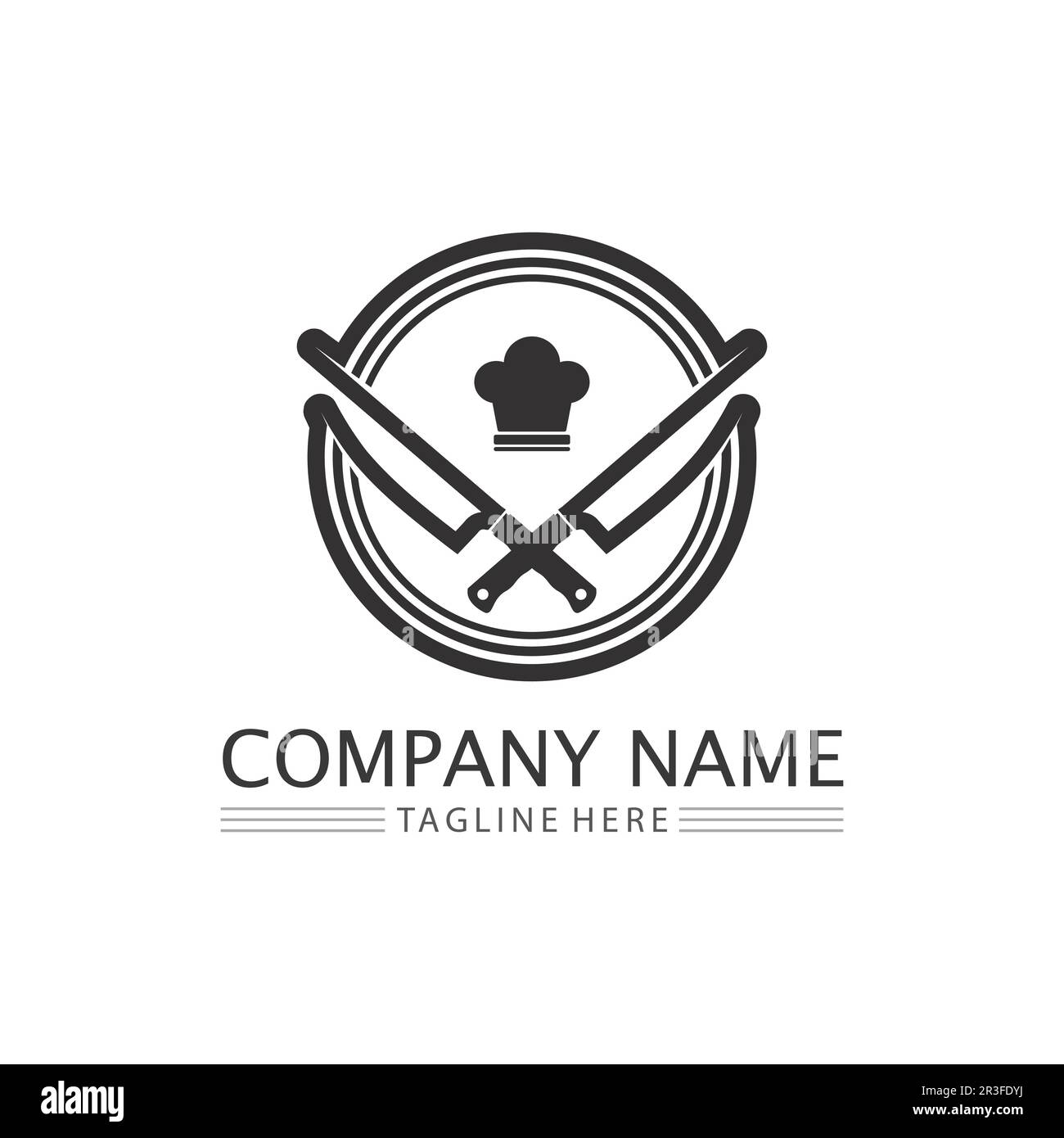 knife and Chef kitchen icon vector Cutlery Kitchen utensils symbol for ...