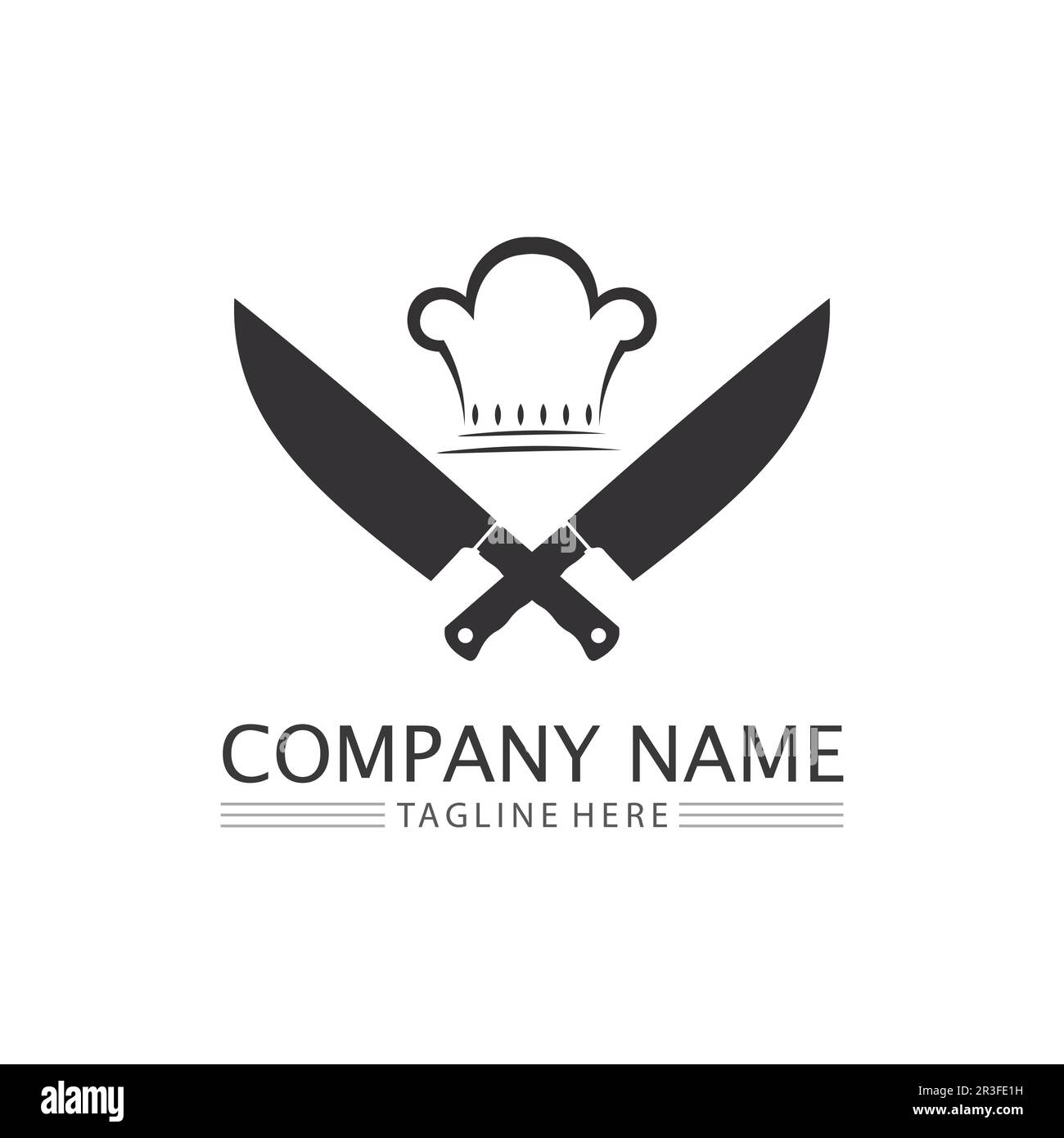 knife and Chef kitchen icon vector Cutlery Kitchen utensils symbol for ...