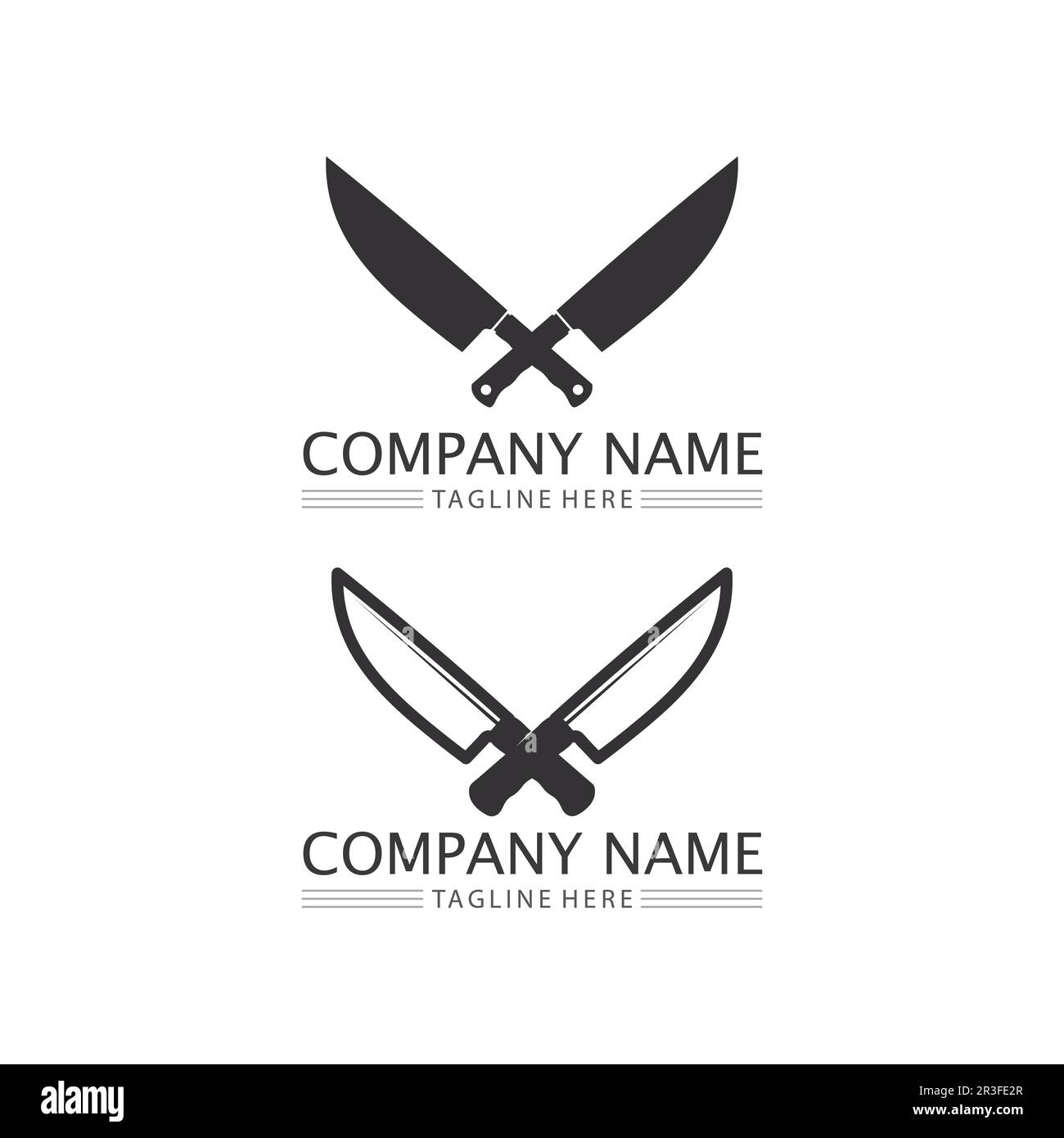 knife and Chef kitchen icon vector Cutlery Kitchen utensils symbol for ...