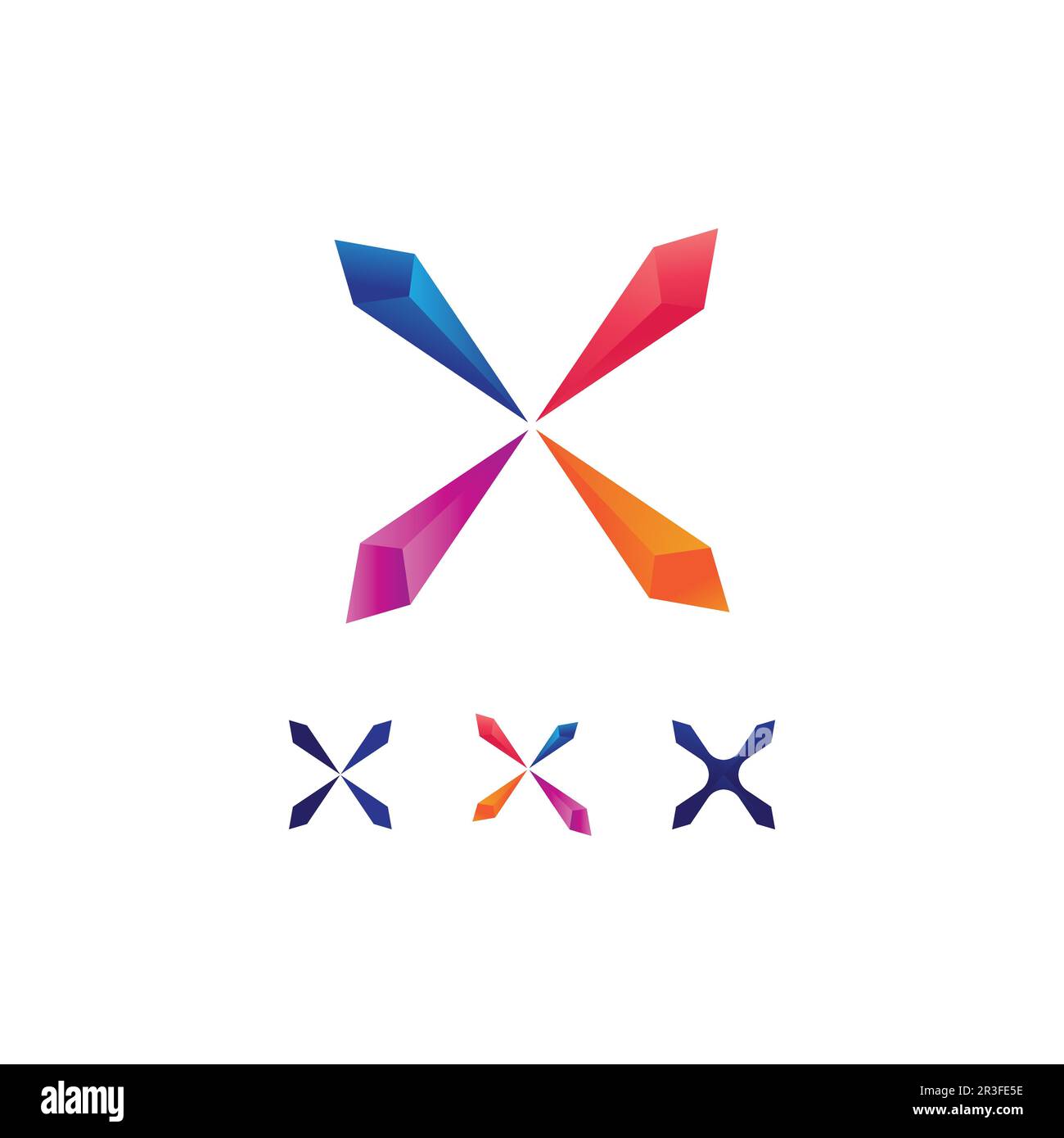 X logo and Letter X vector, Logo Template, Illustration Design vector ...