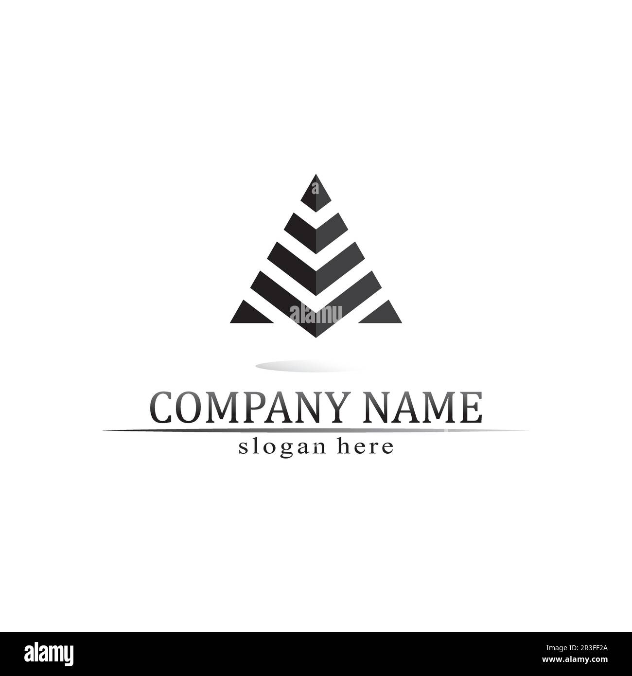 triangle pyramid logo design and vector symbol egyptian and logo ...