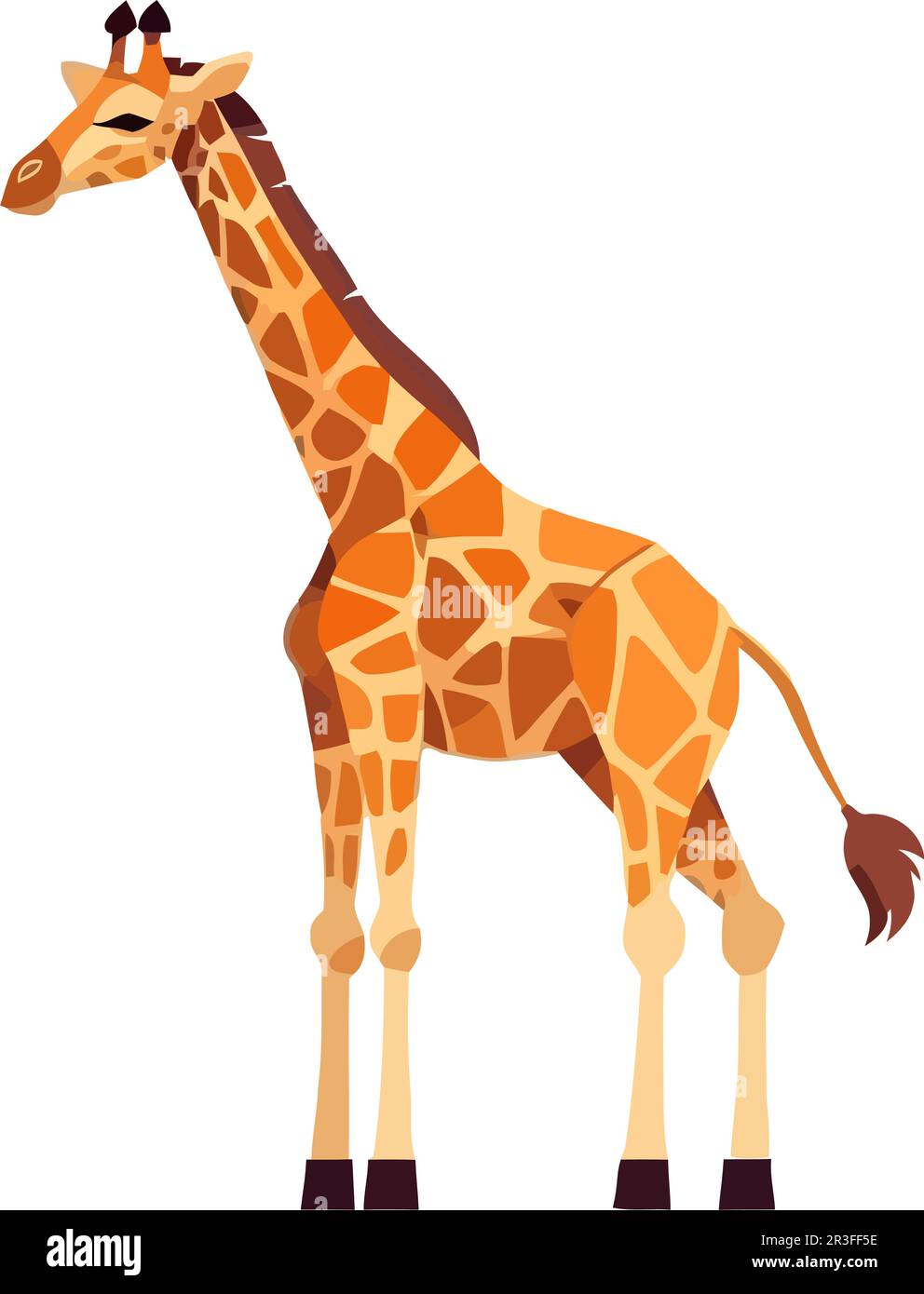 Head cute giraffe animals africa Stock Vector Images - Alamy