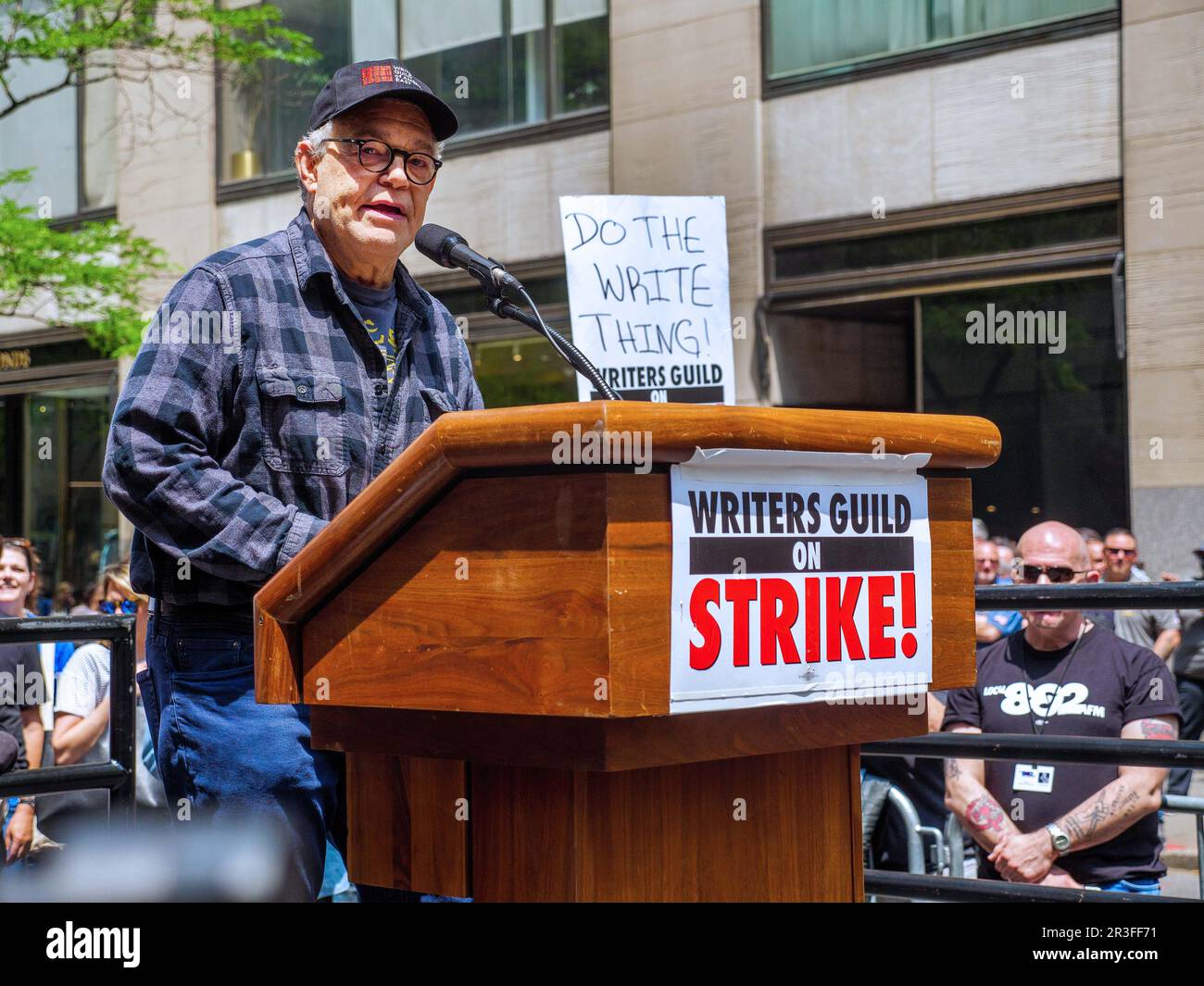 New York, New York, USA. 23rd May, 2023. Hundreds protested and manned ...