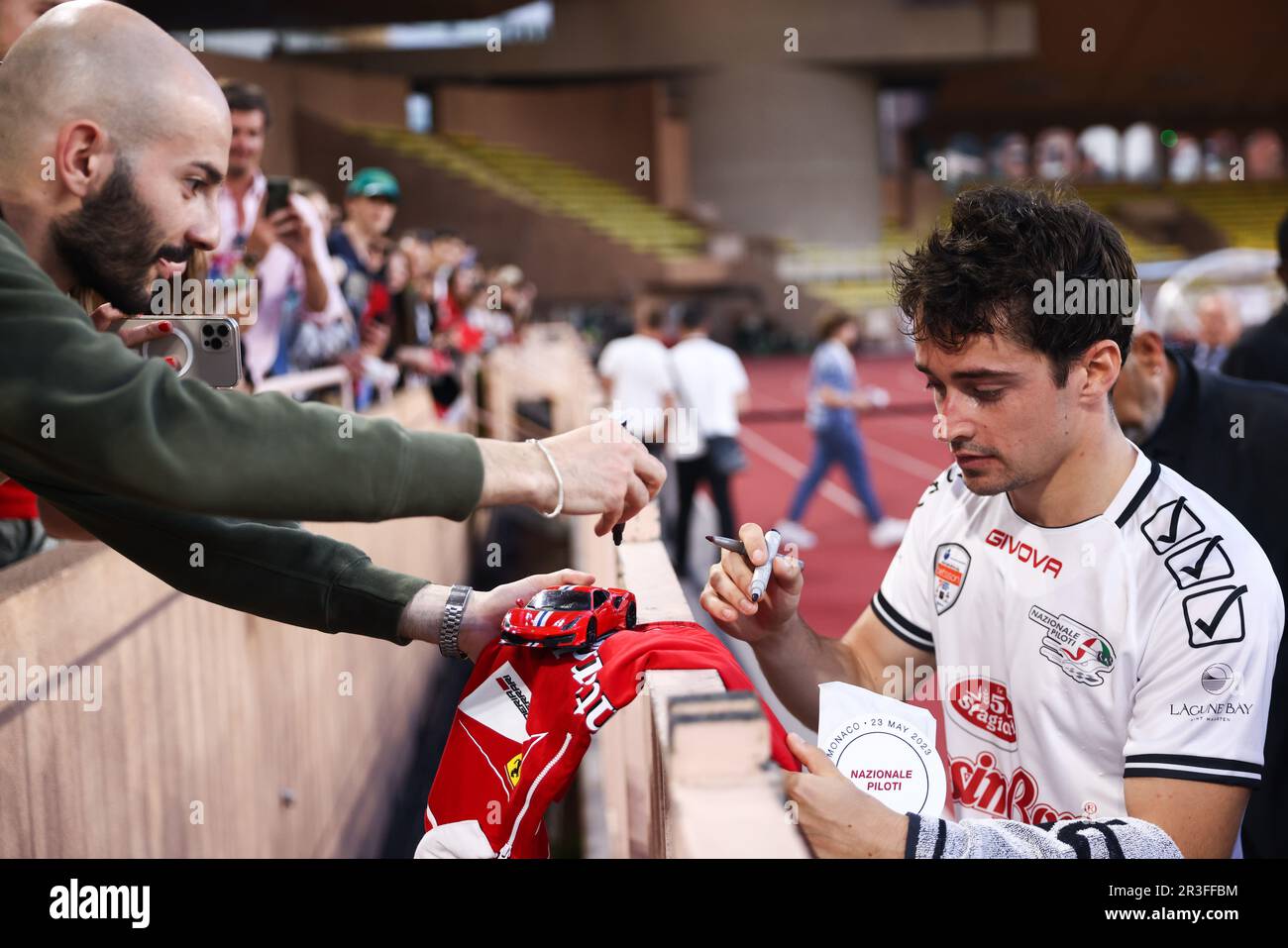 Monaco, Monaco. 23rd May, 2023. Charles Leclerc of Ferrari attends a ...