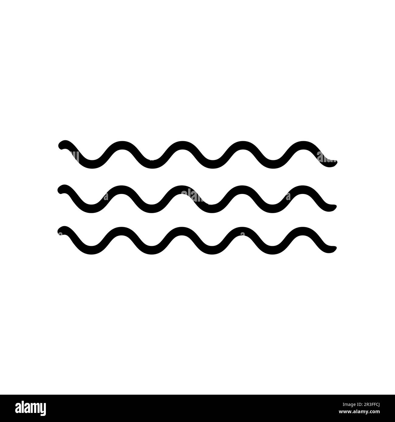 Wavy flat background vector Cut Out Stock Images & Pictures - Alamy