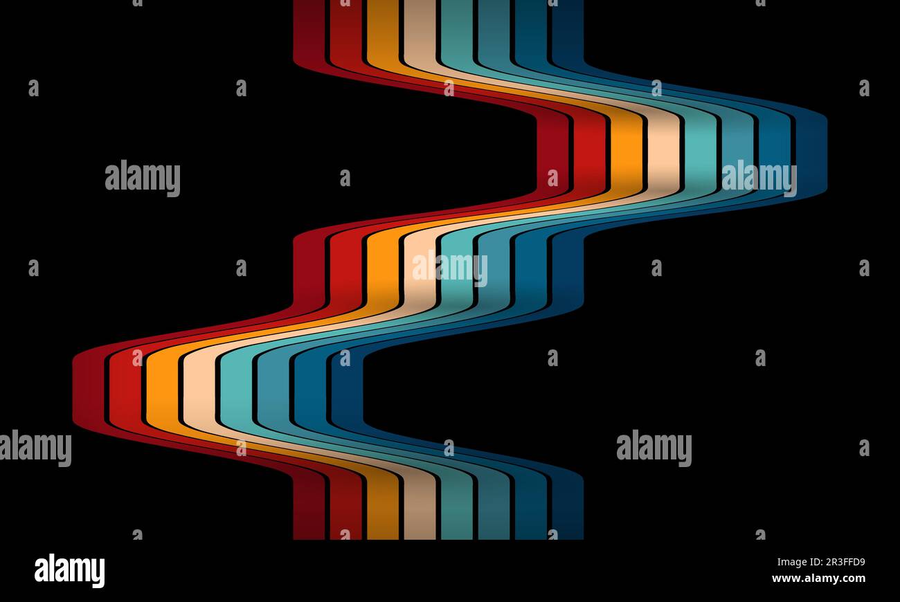 Vintage Striped Backgrounds, Posters, Banner Samples, Retro Colors from ...