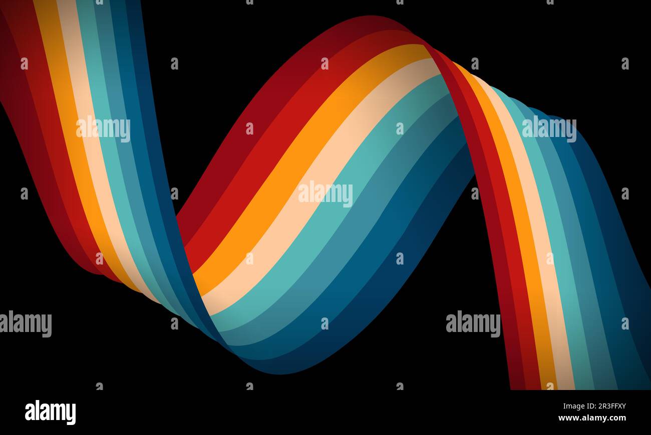 Vintage Striped Backgrounds, Posters, Banner Samples, Retro Colors from ...