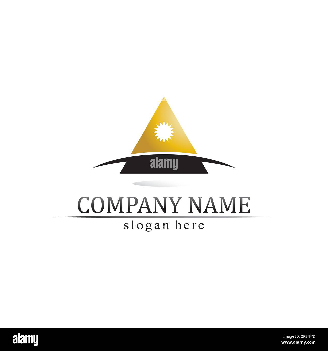 triangle pyramid logo design and vector symbol egyptian and logo ...