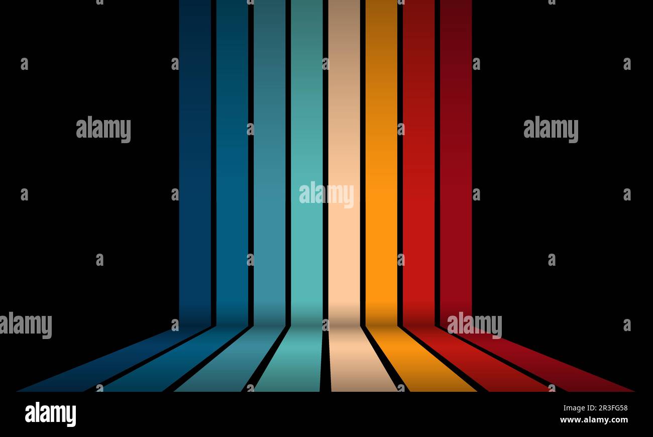 Vintage Striped Backgrounds, Posters, Banner Samples, Retro Colors from ...