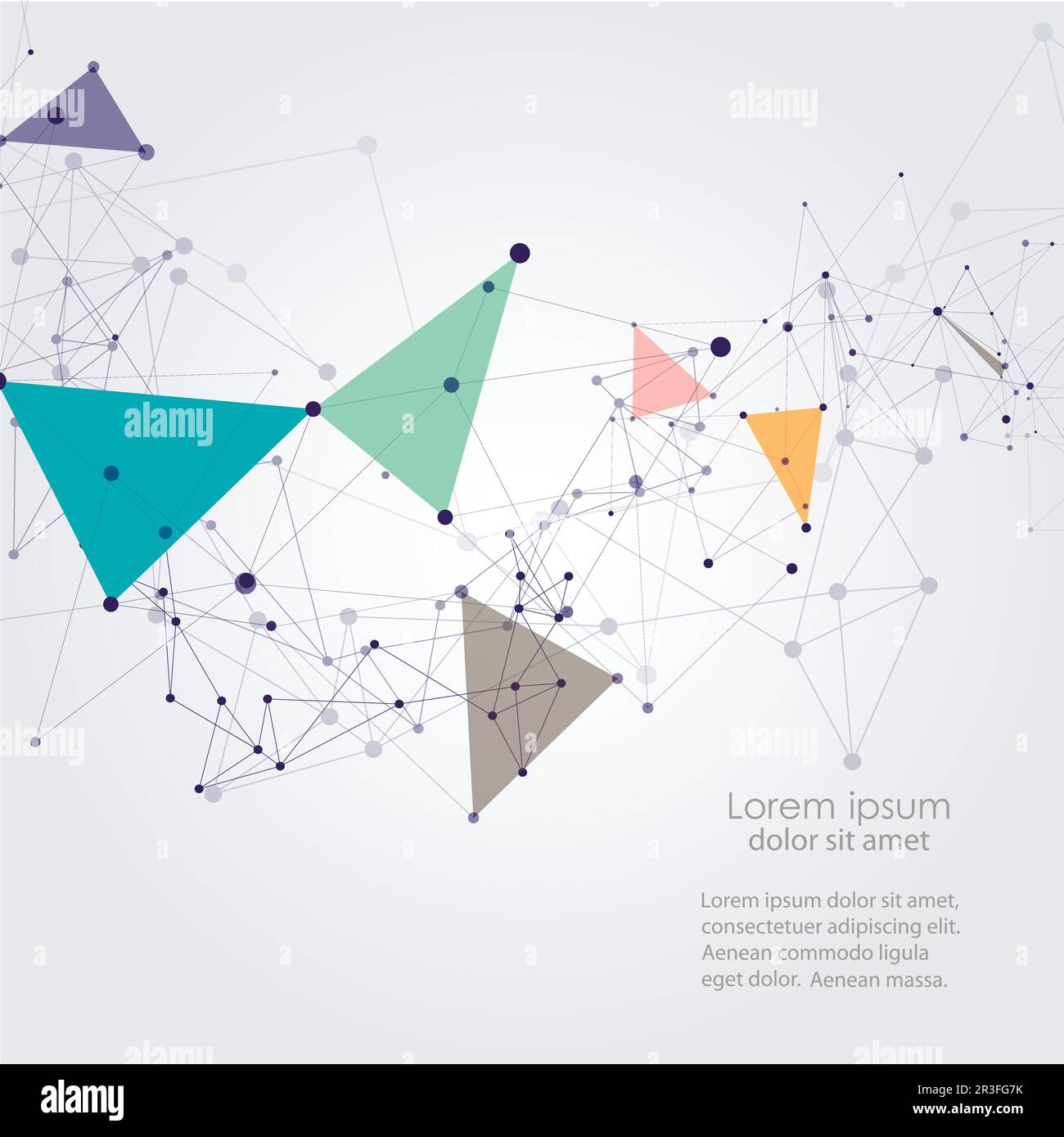 Modern illustration for decoration design. Network connection ...