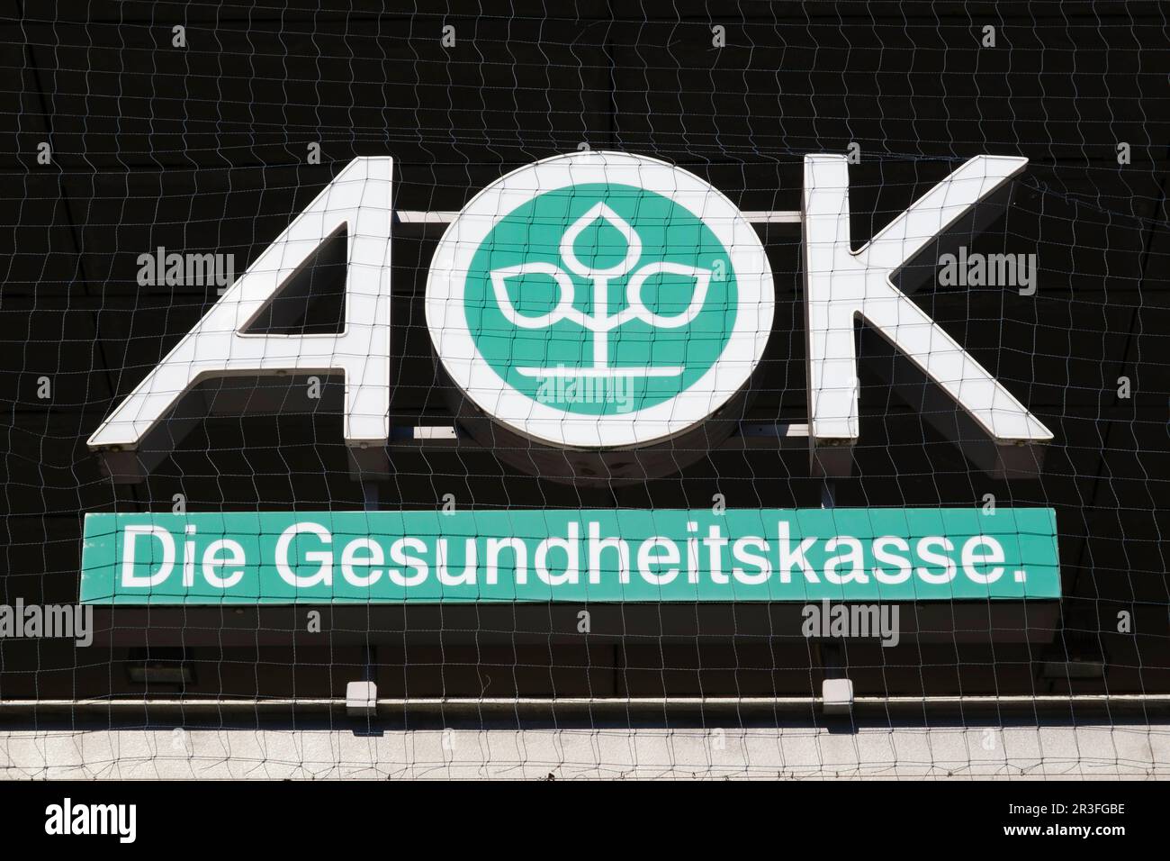 Sign and Logo of AOK Stock Photo - Alamy