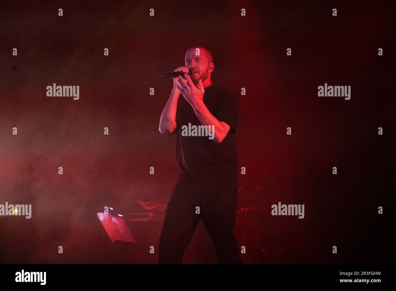 Naples, Italy. 23rd May, 2023. The Italian singer Raf performs live at ...