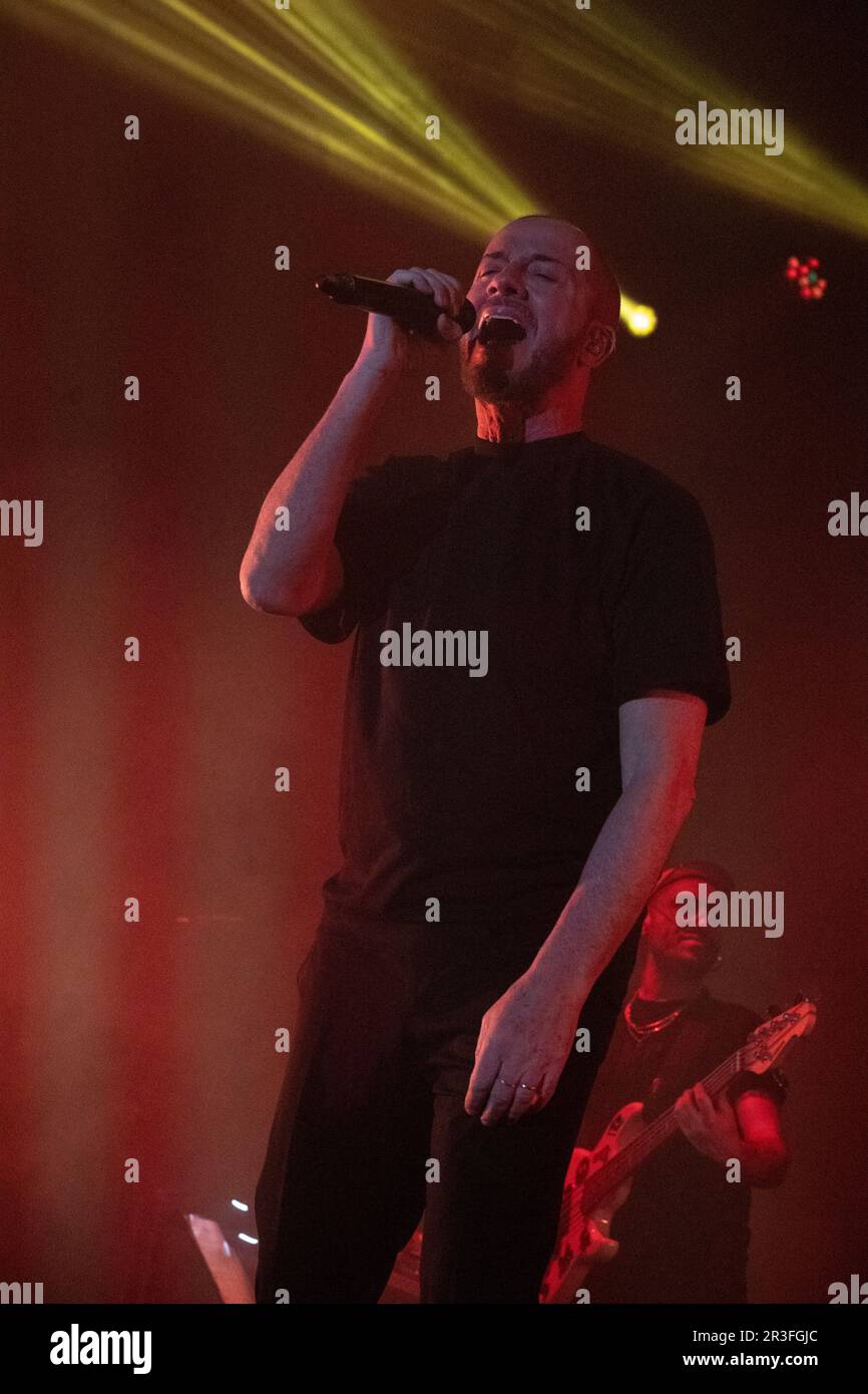 Naples, Italy. 23rd May, 2023. The Italian singer Raf performs live at ...