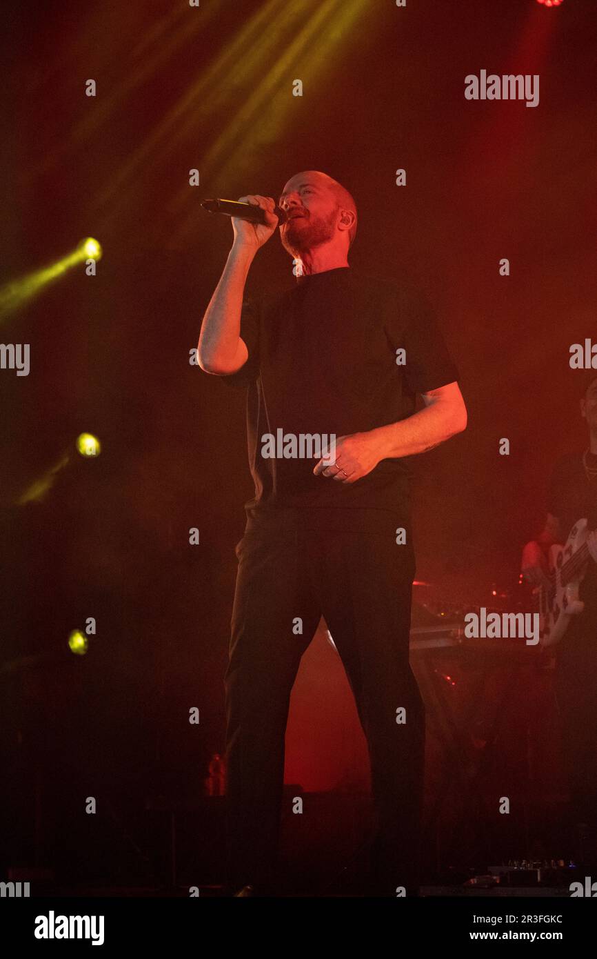 Naples, Italy. 23rd May, 2023. The Italian singer Raf performs live at ...