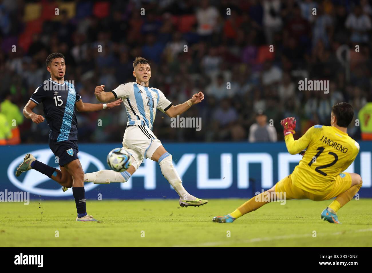 Argentina's Ignacio Maestro Puch, center, and Guatemala's Andy ...