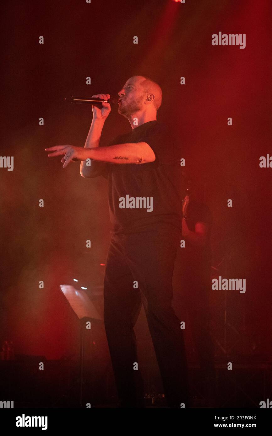 Naples, Italy. 23rd May, 2023. The Italian singer Raf performs live at ...