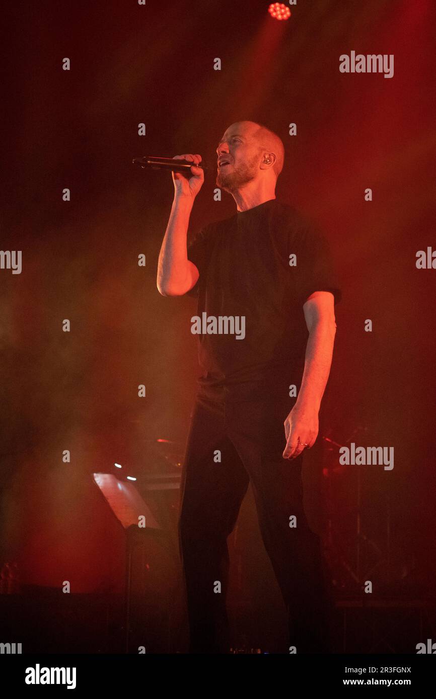 Naples, Italy. 23rd May, 2023. The Italian singer Raf performs live at ...