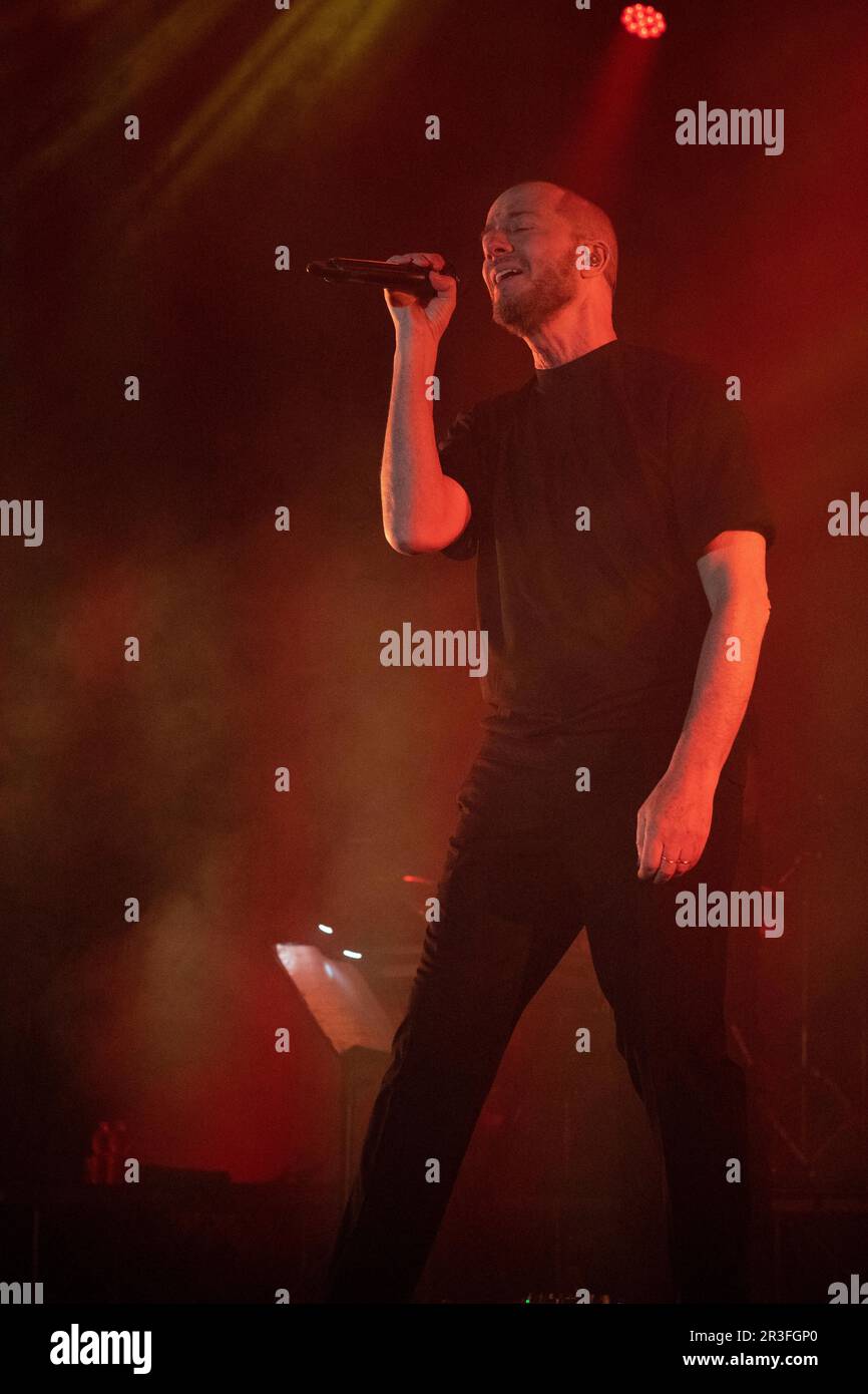 Naples, Italy. 23rd May, 2023. The Italian singer Raf performs live at ...