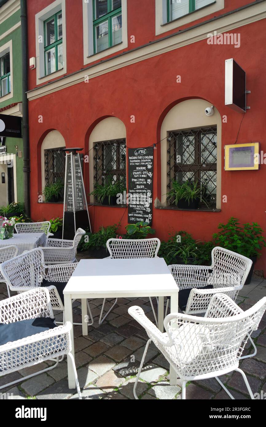 Restaurant in the Old Town, Poznan Stock Photo - Alamy