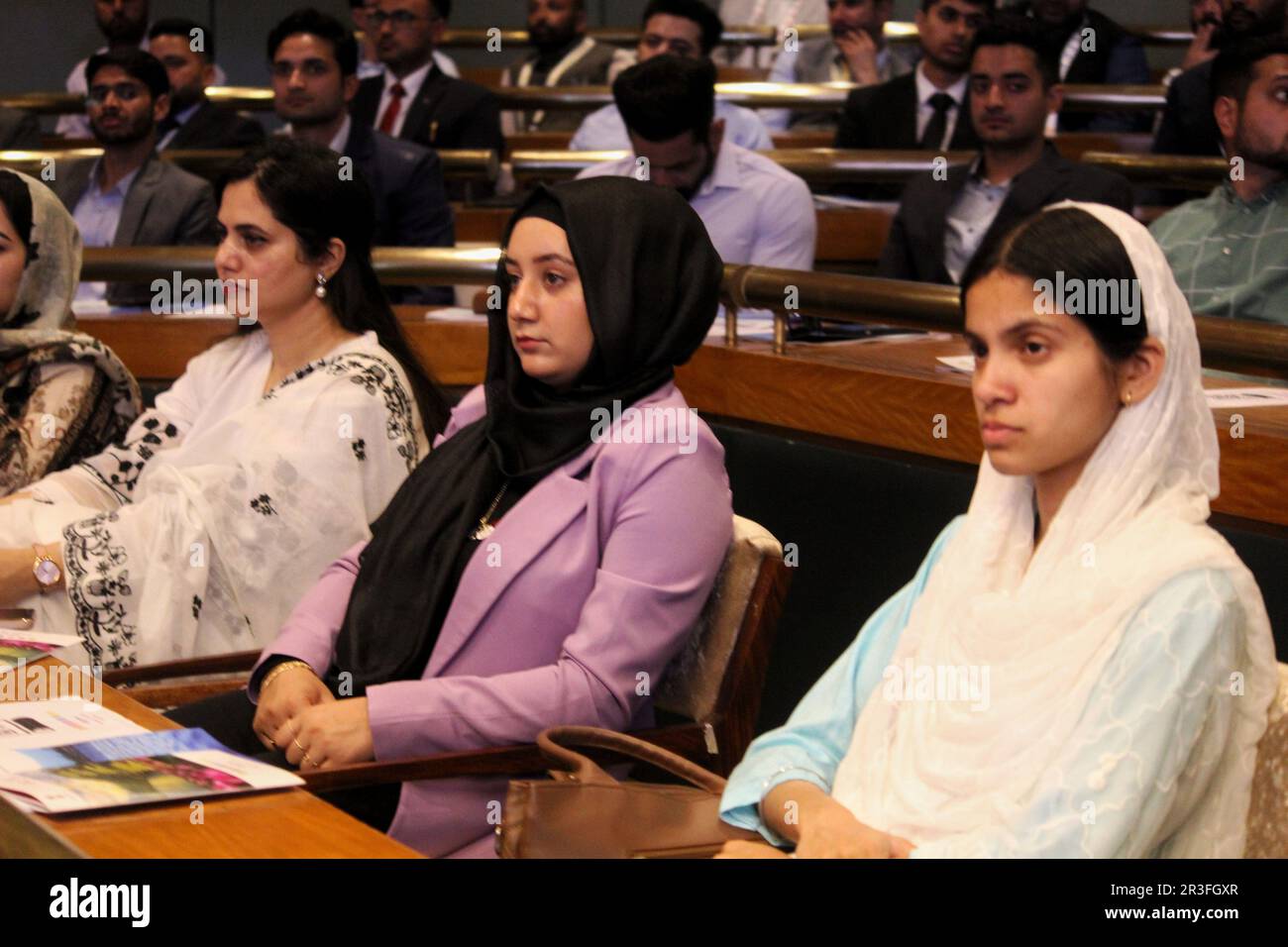 Srinagar, India. 23rd May, 2023. Delegates attend a G20 tourism meeting ...