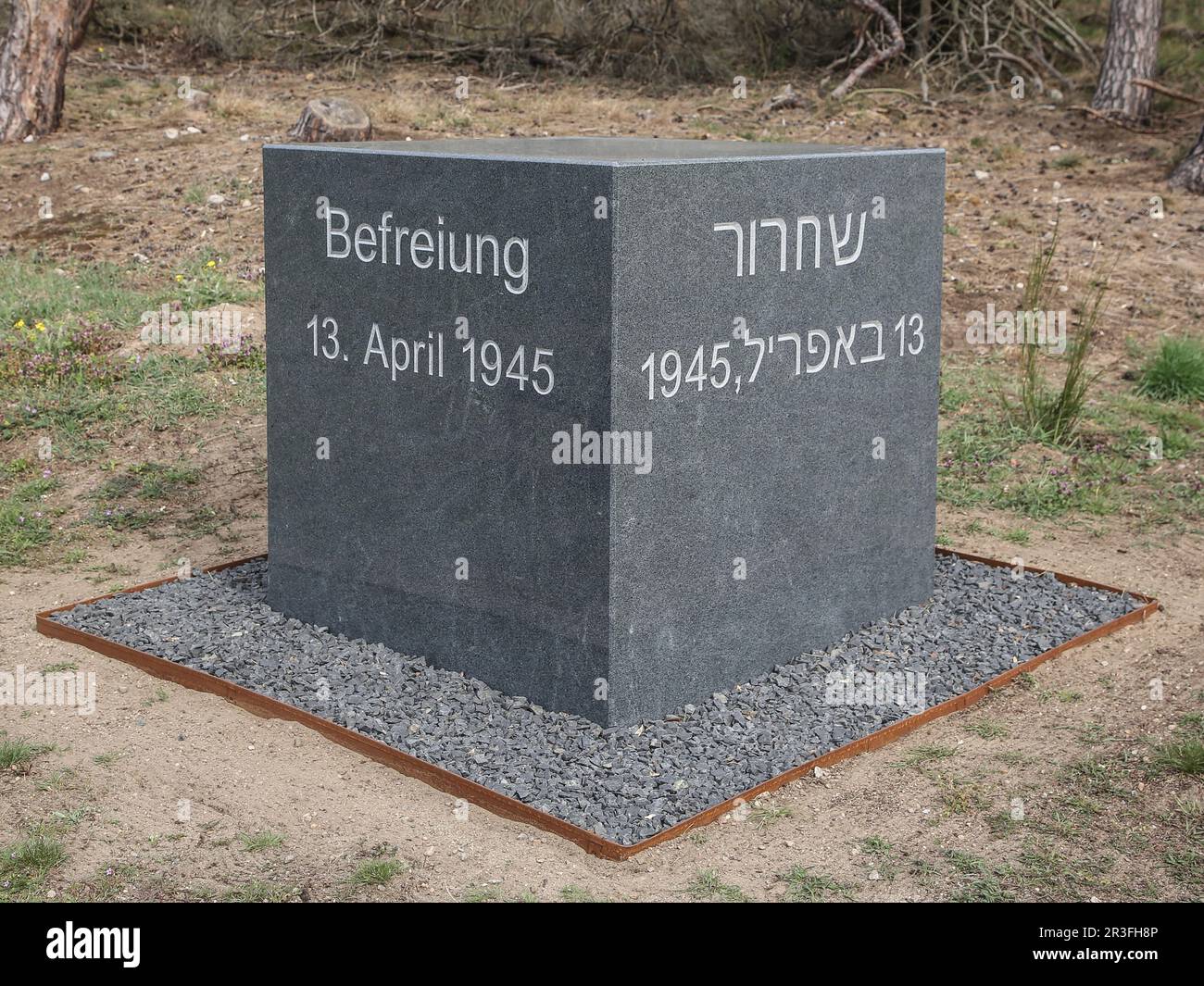 Memorial stone for the stranded train with 2.500 Jewish prisoners in ...