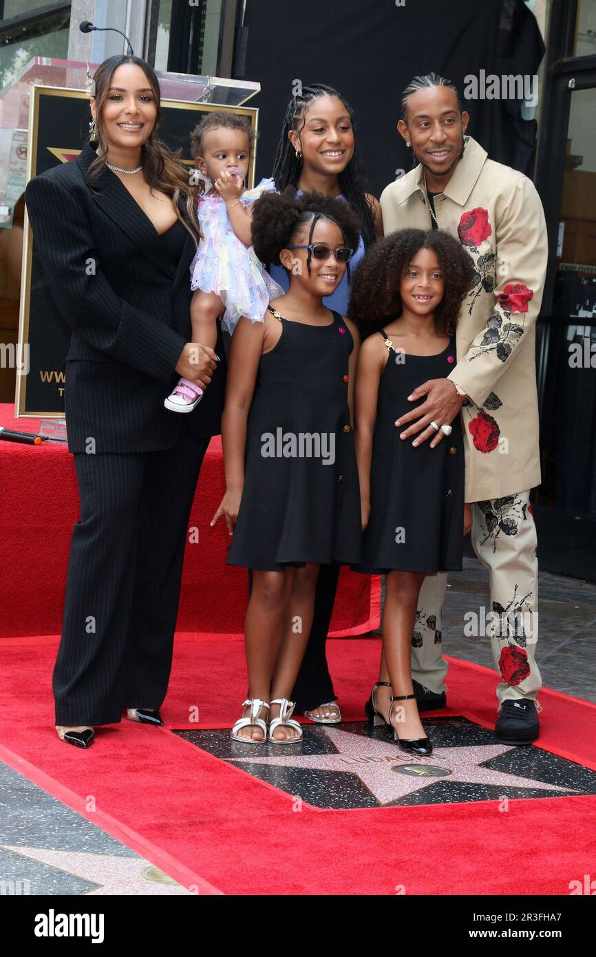 Los Angeles, CA. 18th May, 2023. Eudoxie Mbouguiengue, Karma Bridges, Dauthers, Chris Bridges ...