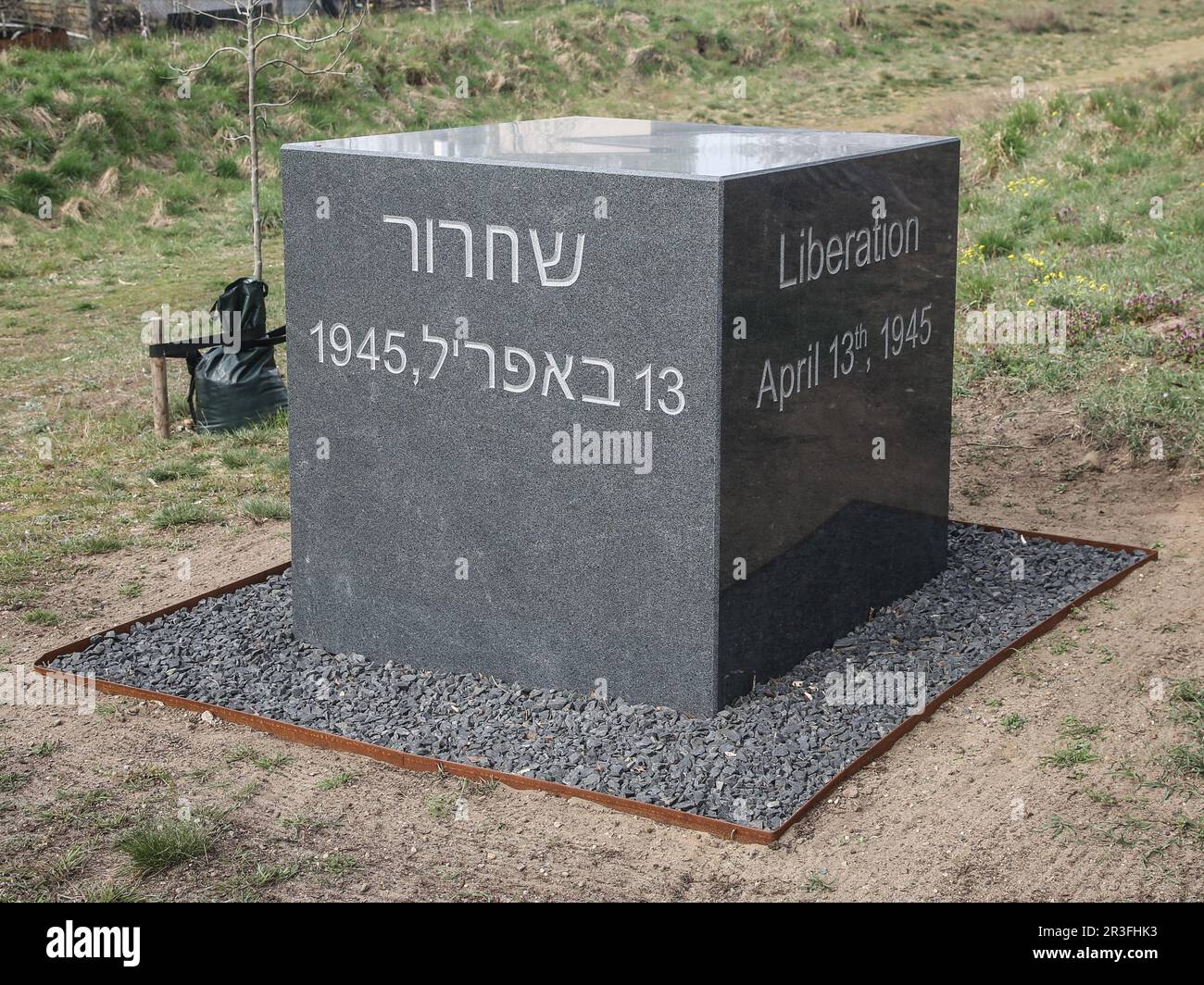 Memorial stone for the stranded train with 2.500 Jewish prisoners in ...