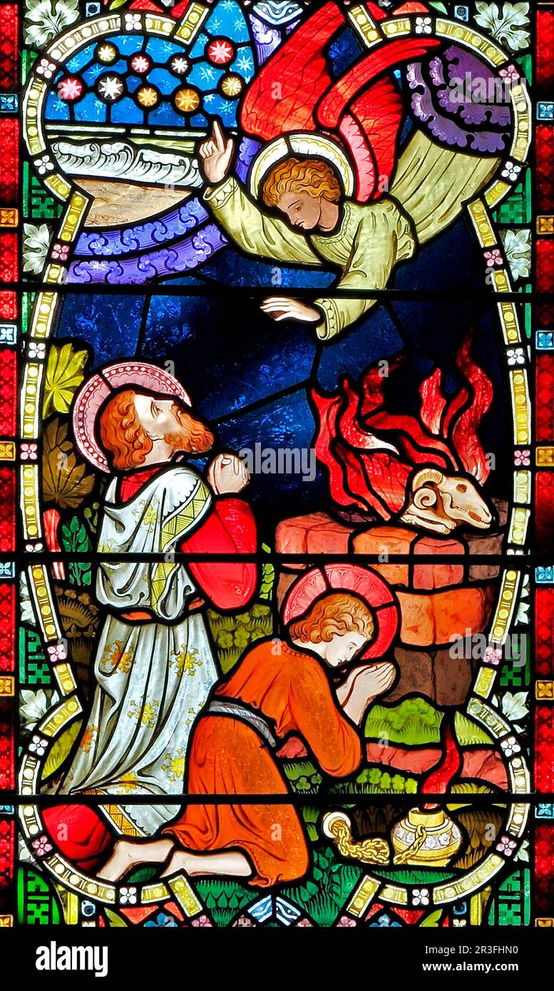 Old Hunstanton stained glass, from studio of Preedy, Abraham, son Isaac ...
