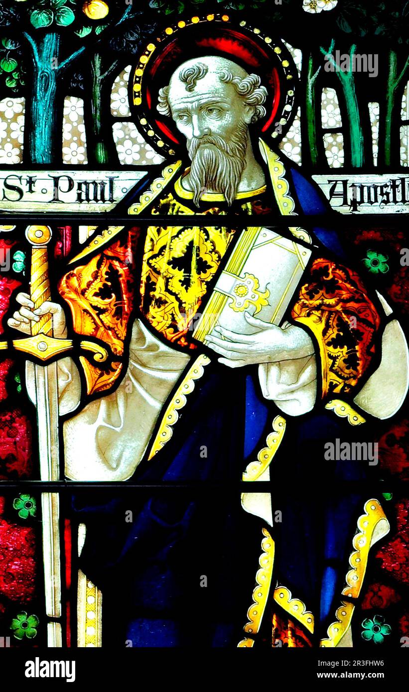 St. Paul, Apostle, Old Hunstanton church, stained glass window, by ...