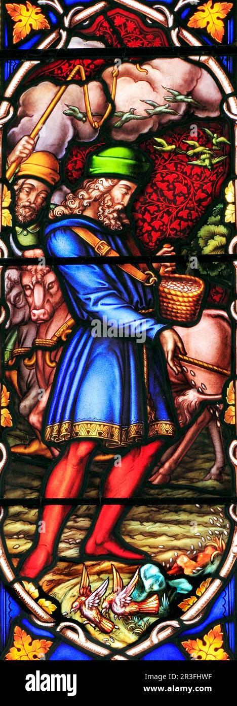 The Sower, stained glass window, by William Warrington, 1856, Field ...