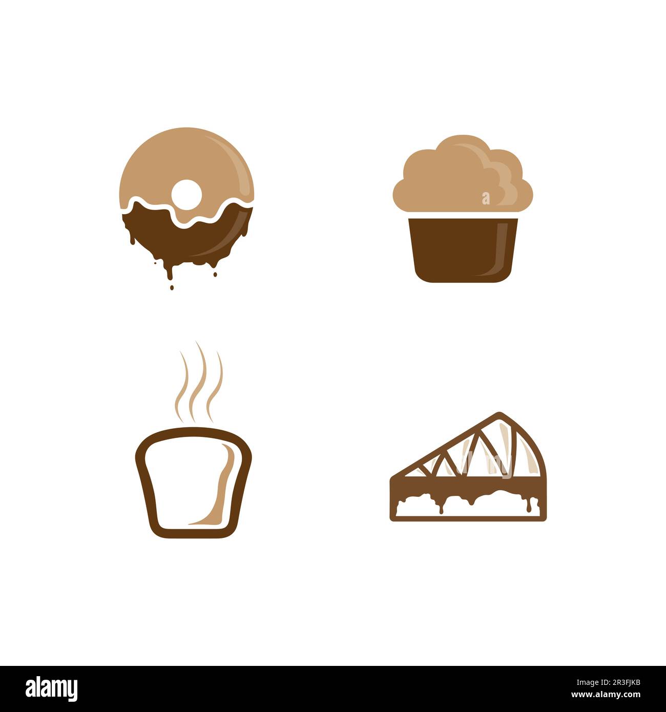 Cakes and Bakery icon logo design food vector bread vector, and symbol ...