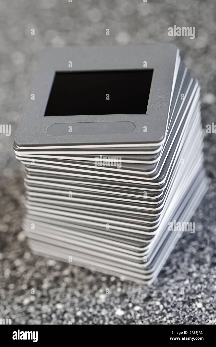 Stacked slide frames Stock Photo - Alamy