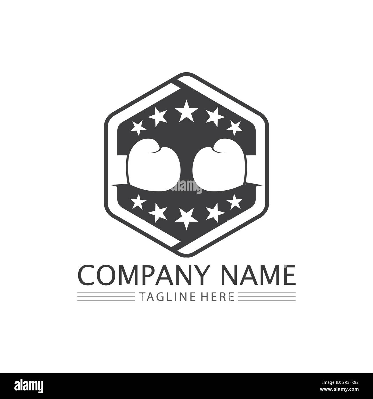 Boxing icon set and boxer design illustration symbol of fighter Stock ...