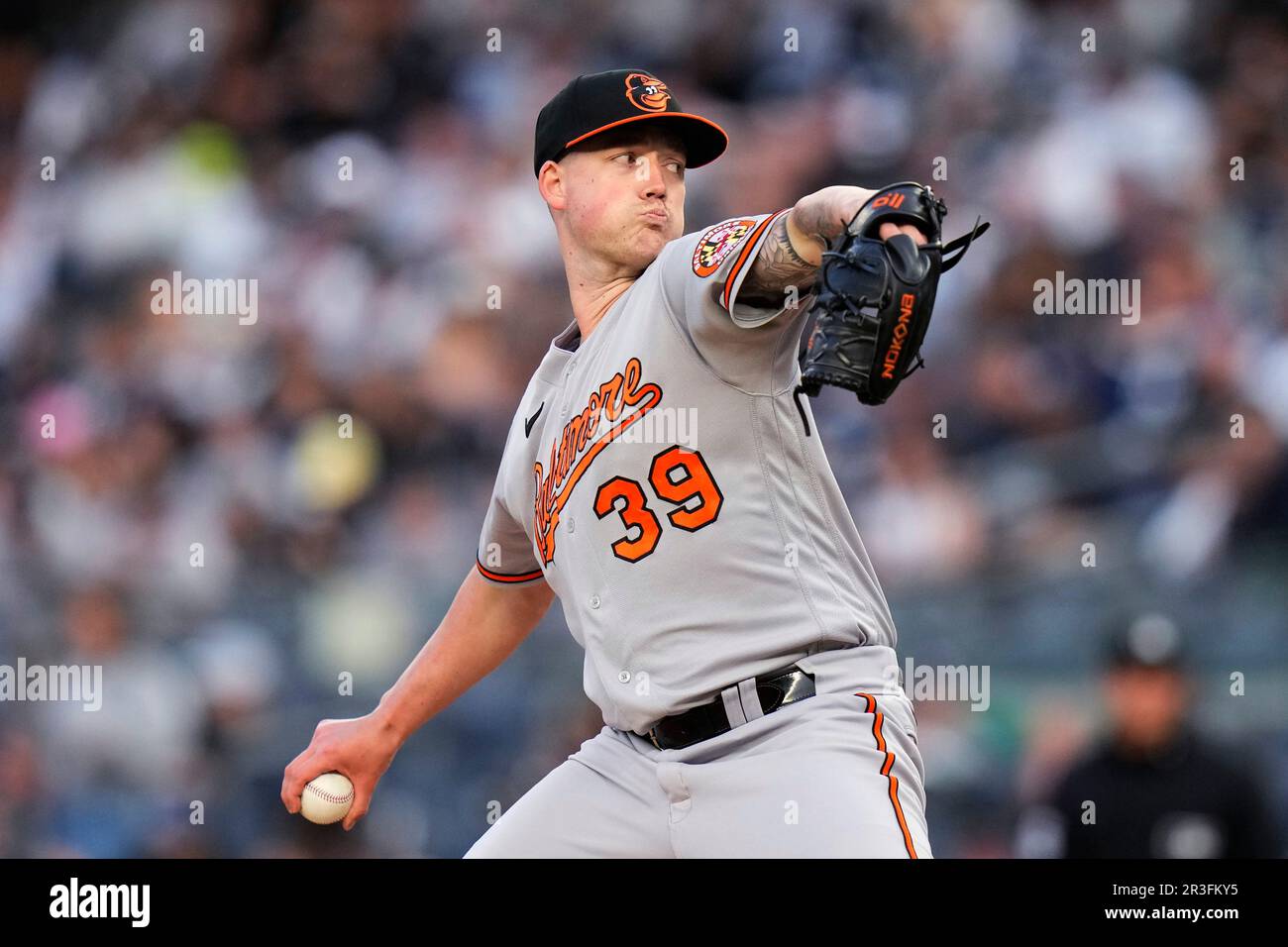 Baltimore Orioles' Kyle Bradish pitches during the first inning of the ...