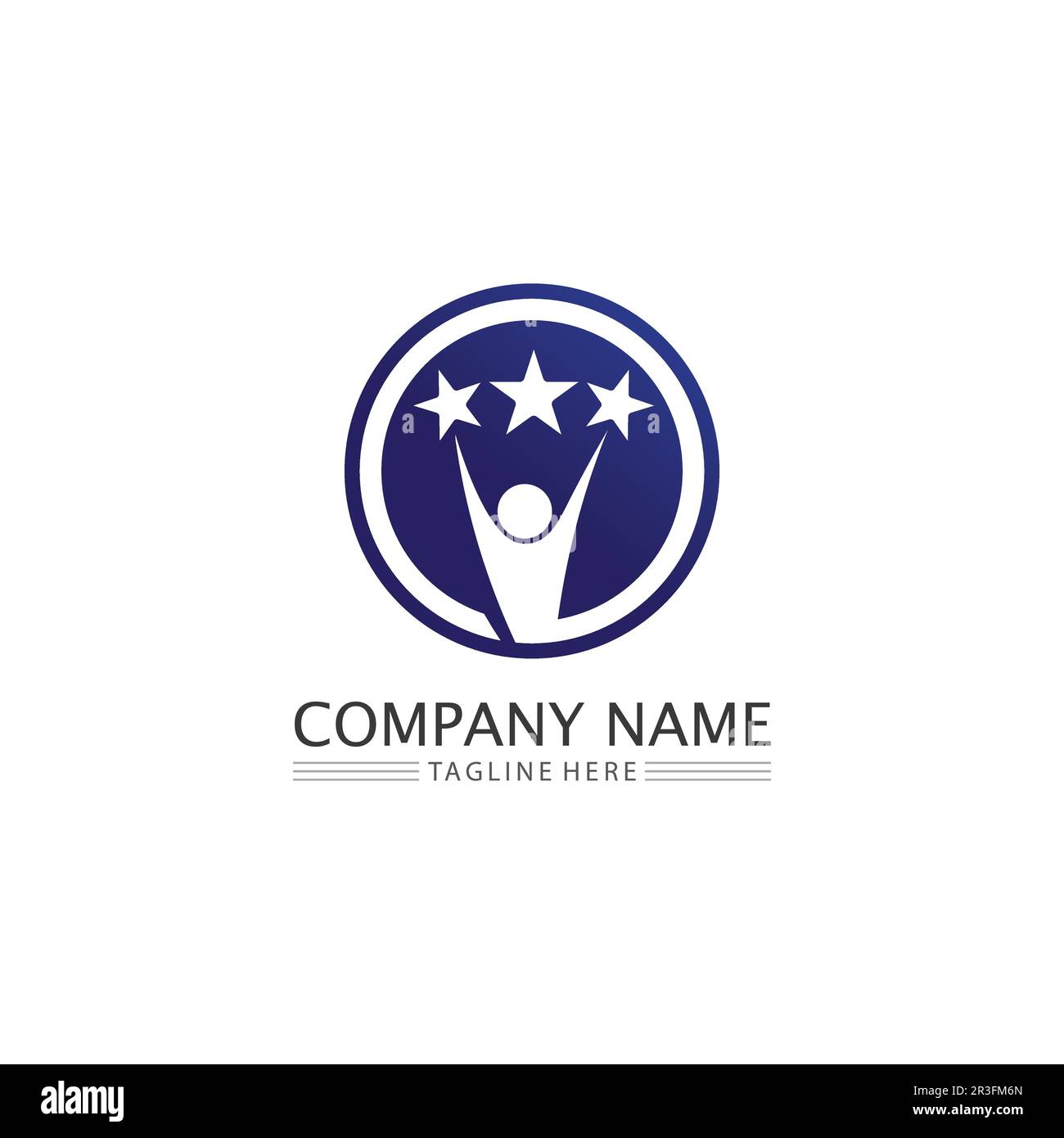 People Icon and star logo work group Vector illustration design Stock ...