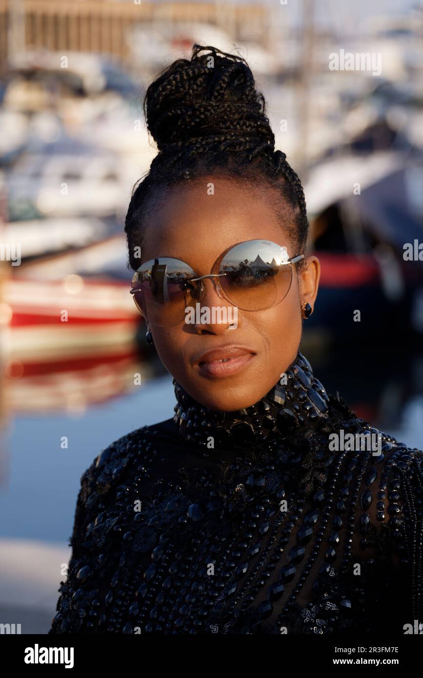 Cannes, France. 23rd May, 2023. Nia Miranda attends the BLACK TERROR ...