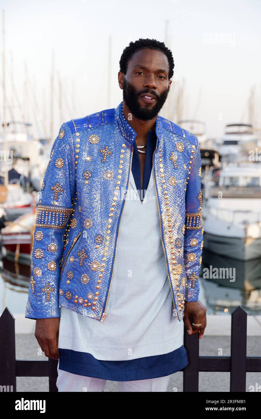 Cannes, France. 23rd May, 2023. Tobias Truvillion attends the BLACK ...
