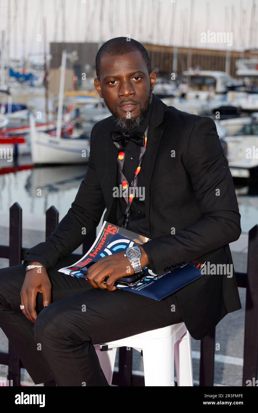 Cannes, France. 23rd May, 2023. Omar Sambasekou attends the BLACK ...