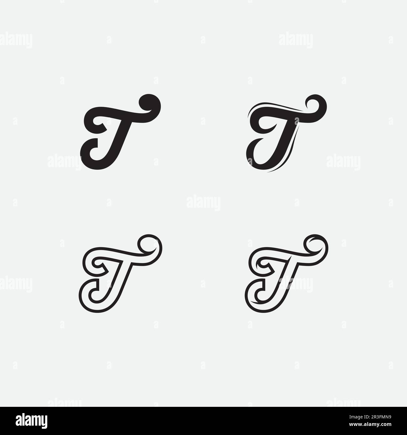 T letter, T logo vector font alphabet design and icon T Stock Vector ...