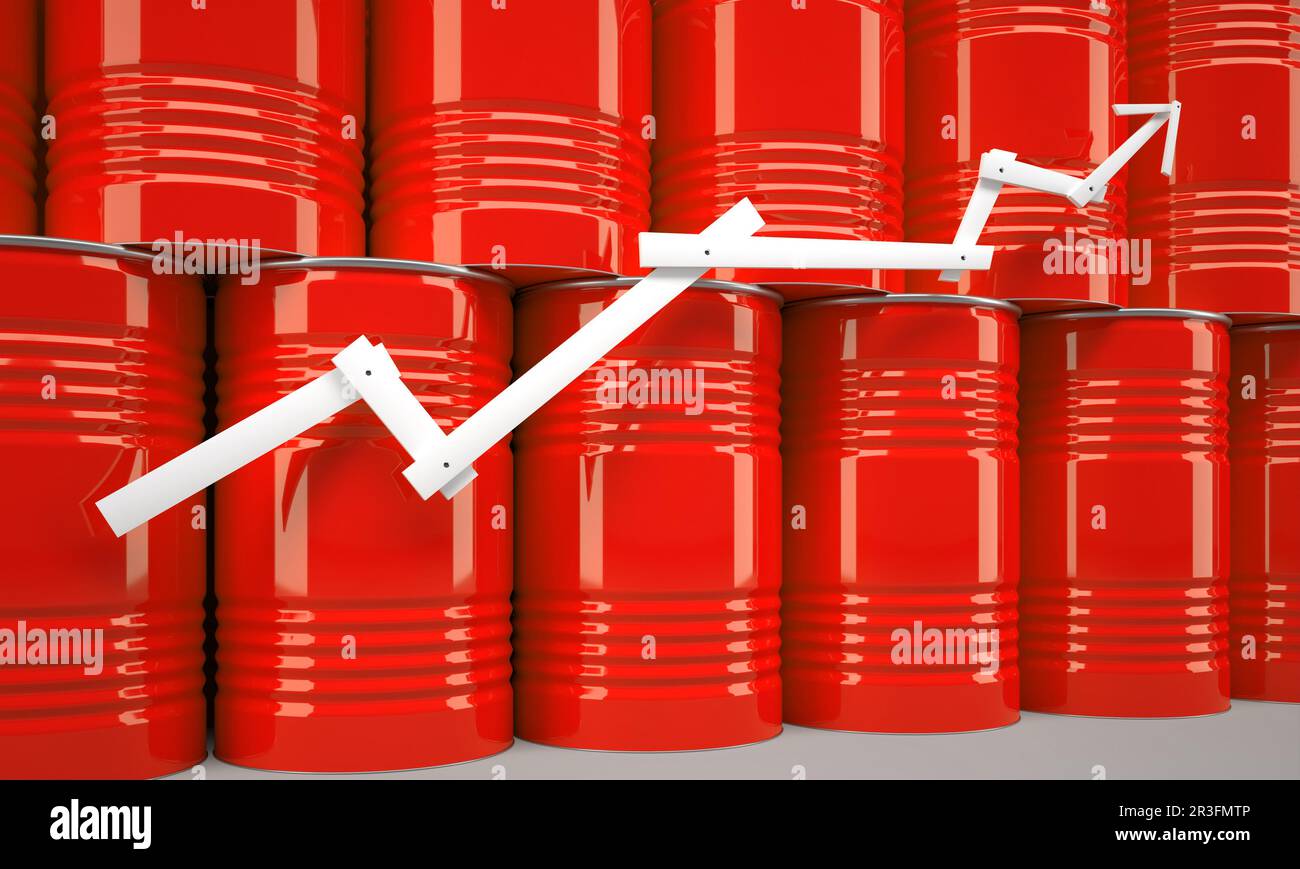 3d illustration industrial barrels hi-res stock photography and images ...