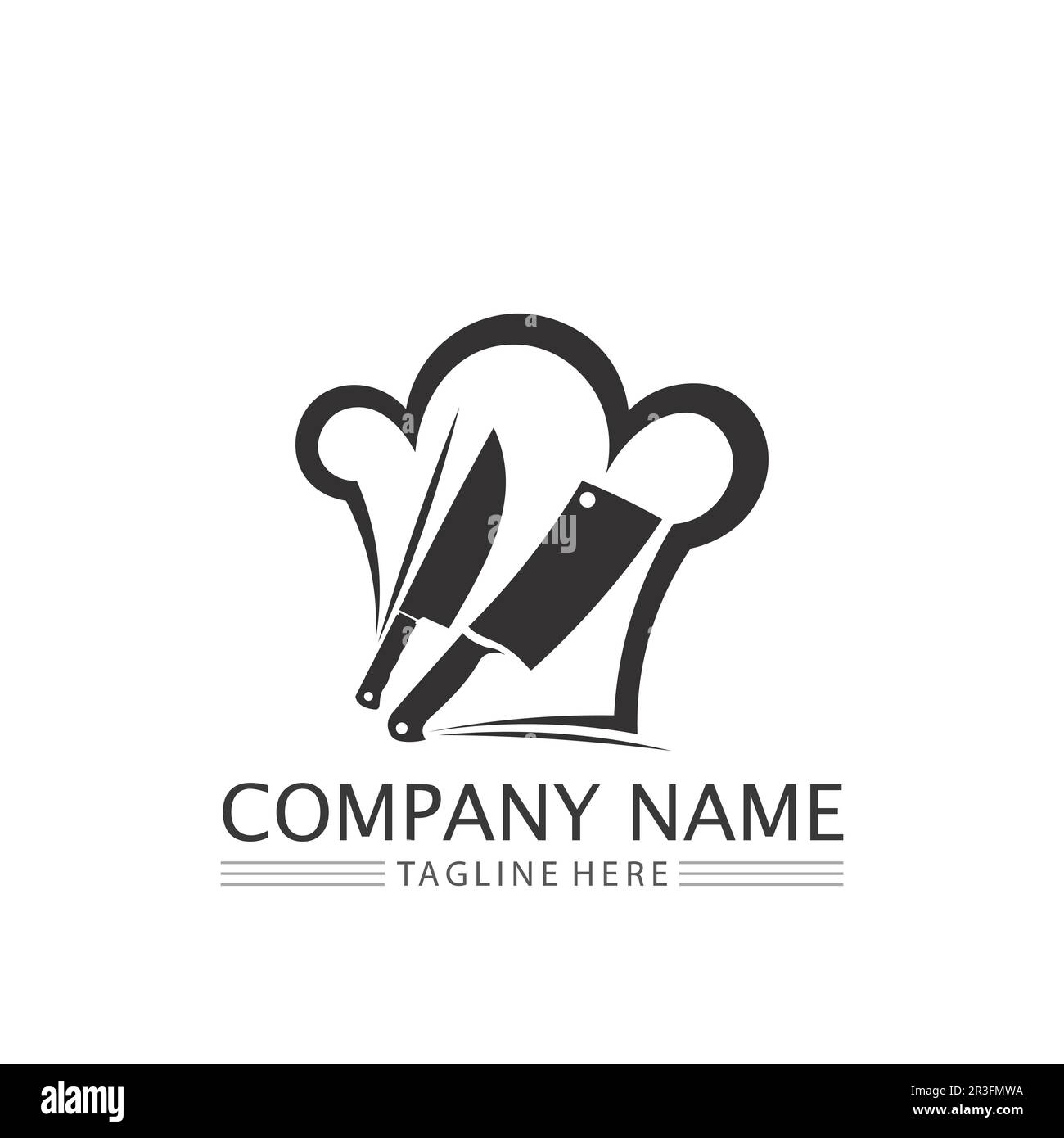 knife and Chef kitchen icon vector Cutlery Kitchen utensils symbol for ...